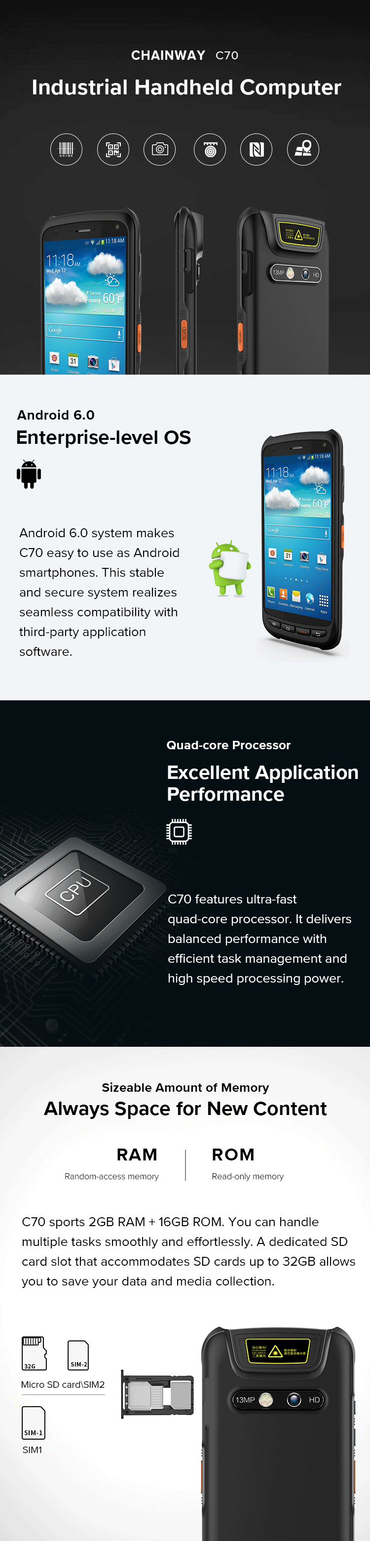 C70 Handheld Computer | Chainway.net